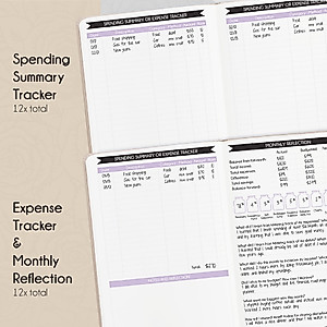 Financial Planner, Monthly Budget Planner and Monthly Bill Organizer - 12 Month Journey to Financial Freedom, Monthly Budget Book Planner, Money Saving Book a Budgeting Planner or Finance Planner