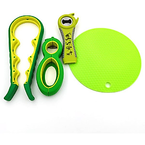 Draduo Jar Opener|Bottle Gripper Opener | Multi Bottle Opener | with Silicone Handle Easy to Use for Weak, Senior, Arthritis Hands.(green and yellow)