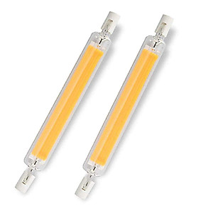 Halogen Light Bulbs Dimmable R7S Led Lamp Cob Glass Tube 78Mm 118Mm Replace Halogen Lamp J78 J118 10W 20W 30W Diode Spot Light 220V 230V-Warm White_118Mm 20W