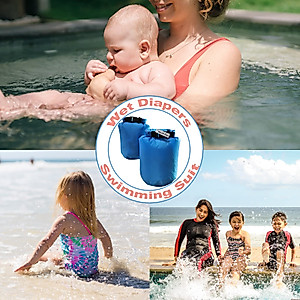 Portable Dry Wet Bags, Waterproof Roll Top Floating Dry Sack, Lightweight Baby's Cloth Diaper Storage Container, Small Pockets for Daypack (2)