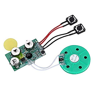 DIY Greeting Card Chip 120 Seconds Recordable Voice Sound Chip Module Built-in Button Battery for Gift Boxes, Invitations, Handmade Products