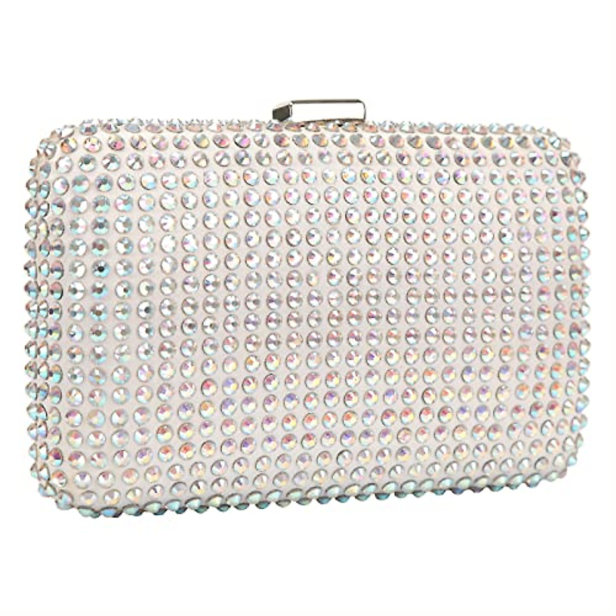 Fawziya Crystal Clutches For Women Dress Purses For Evening Bag-Silver