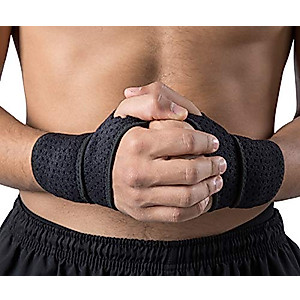 HiRui 2 Pack Wrist Compression Strap and Wrist Brace Sport Wrist Support for Fitness, Weightlifting, Tendonitis, Carpal Tunnel Arthritis, Pain Relief-Wear Anywhere-Adjustable (Black)
