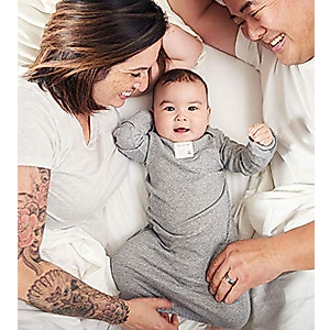 Burt's Bees Baby Unisex Baby Sleeper & Hat Set, One Size, 0-6 Months, 100% Organic Cotton infant and toddler nightgowns, Cloud/Heather Grey, 2-Pack US