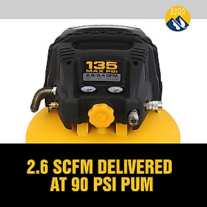 ZaraApex Pancake Portable Electric Oil Free Air Compressor with two couplers, 6 Gallon, 135 PSI