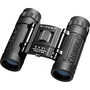 BARSKA Lucid 8x21 Compact Binocular (Black)