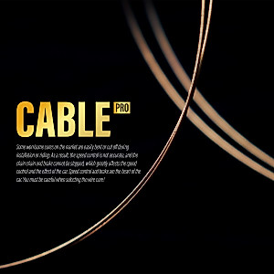 CNC Pro Slick Polished Bike Shifter Cable for Shimano/SRAM|Mountain bike，Road bike，MTB Derailleur Cable 2x1.1x 2100mm，Gold.