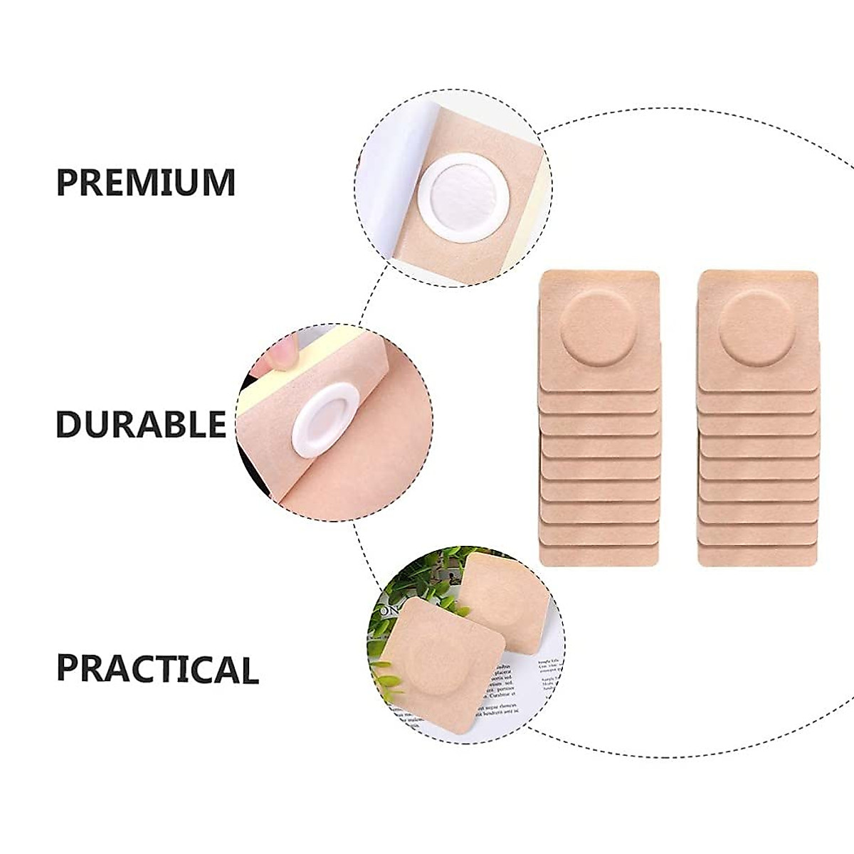 Healifty 20pcs Baby Navel Sticker Swimming Belly Band Disposable Baby Bathing Abdomen Sticker Umbilical Cord Patch for Baby Toddler Newborn Belly Button Protector