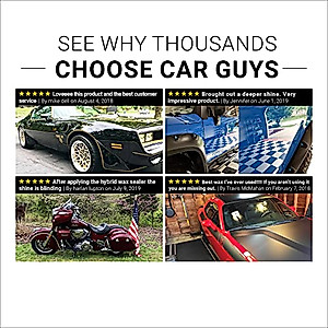 CAR GUYS Hybrid Spray Wax | Advanced Car Wax | Long Lasting and Easy To Use | Safe on All Surfaces | 18 Oz Kit