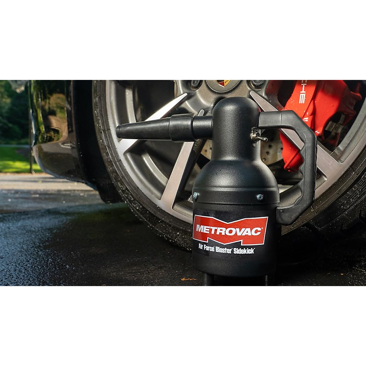 METROVAC Air Force Sidekick SK-1-IND, Handheld Car Blower for Detailing, Removes Dust and Debris from Clothes, Surfaces, or Components. 120V