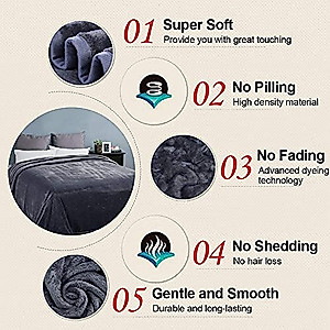 50x60 Flannel Fleece Blankets and Throws, Home Decor Sofa Blanket Comfort Warmth Soft Plush Throw for Couch Christmas Lights Alphabet one