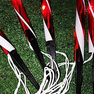 ZYPNB Christmas Candy Cane Pathway Lights,New Year Holiday Lights Outdoor Garden Christmas Decorations for Home Xmas Candy Cane Light