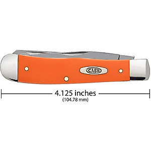 Personalized Case Orange Synthetic Smooth Trapper with Free Laser Engraving