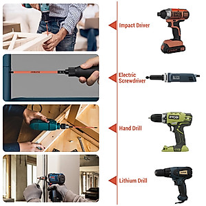 LOZAGU 12Pcs Long Torx Bit Set 6-Inch (152mm), T7 to T40, Magnetic Security Tamper Proof Star Bit Set,1/4 Inch Hex Shank | S2 Steel