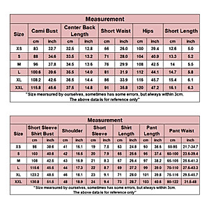 SWOMOG Womens Silk Satin Pajamas Sets 4pcs Sleepwear Sexy Cami Shorts Set and Button Down Short Sleeve Pjs Loungewear Navy Blue Medium