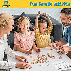 Building Blocks for Kids Ages 4-8 for Preschool Kids-60 Toys Blocks Set 6-12 Years Old to Create Various Shapes-Stimulating Different Toy for Children-Instruction Manual Included - Unique Gift