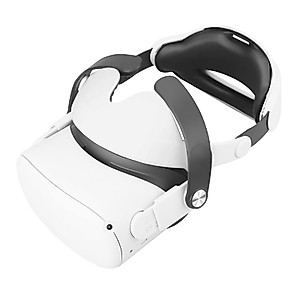 Eyglo M5 Head Strap for Oculus Quest 2/Meta Quest 2 - Adjustable Halo Strap Reduce Pressure On Face, Pad Thick Sponge Cushion Foldable Headband Enhance Support and Comfort in VR