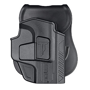 Ruger Max 9 Holster, OWB Holster for Ruger Max-9 9mm Luger - Adjustable Tension & Cant | Index Finger Released | Autolock | Outside Waistband Carry | Matte Finish - Right Handed