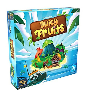 Capstone Games: Juicy Fruits, Strategy Board Game, Quick and Easy Game, Grow Delicious Fruit in Paradise 1 to 4 Players, 20 to 50 Minute Play Time, Ages 8 and Up