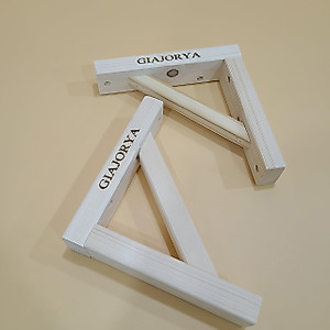 GIAJORYA Non-metal shelf brackets High-quality wooden frame bracket, strong support, easy installation