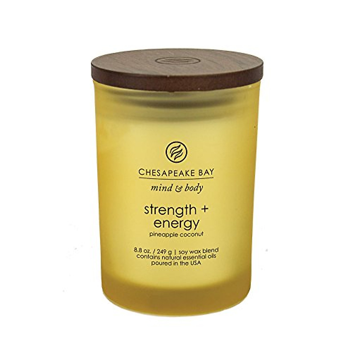 Chesapeake Bay Candle Scented Candle, Strength + Energy (Pineapple Coconut), Medium, Home Décor & PT41689 Candle, Medium Jar, Dream & Inspire, Home Décor