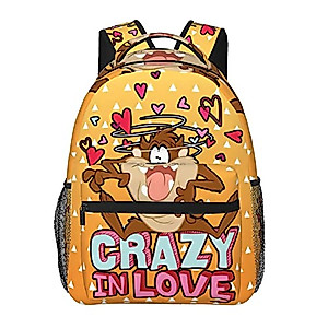 lwufnok Tasmanian Devil Taz Backpack Versatile High capacity Casual Backpack 16" for girls men boys