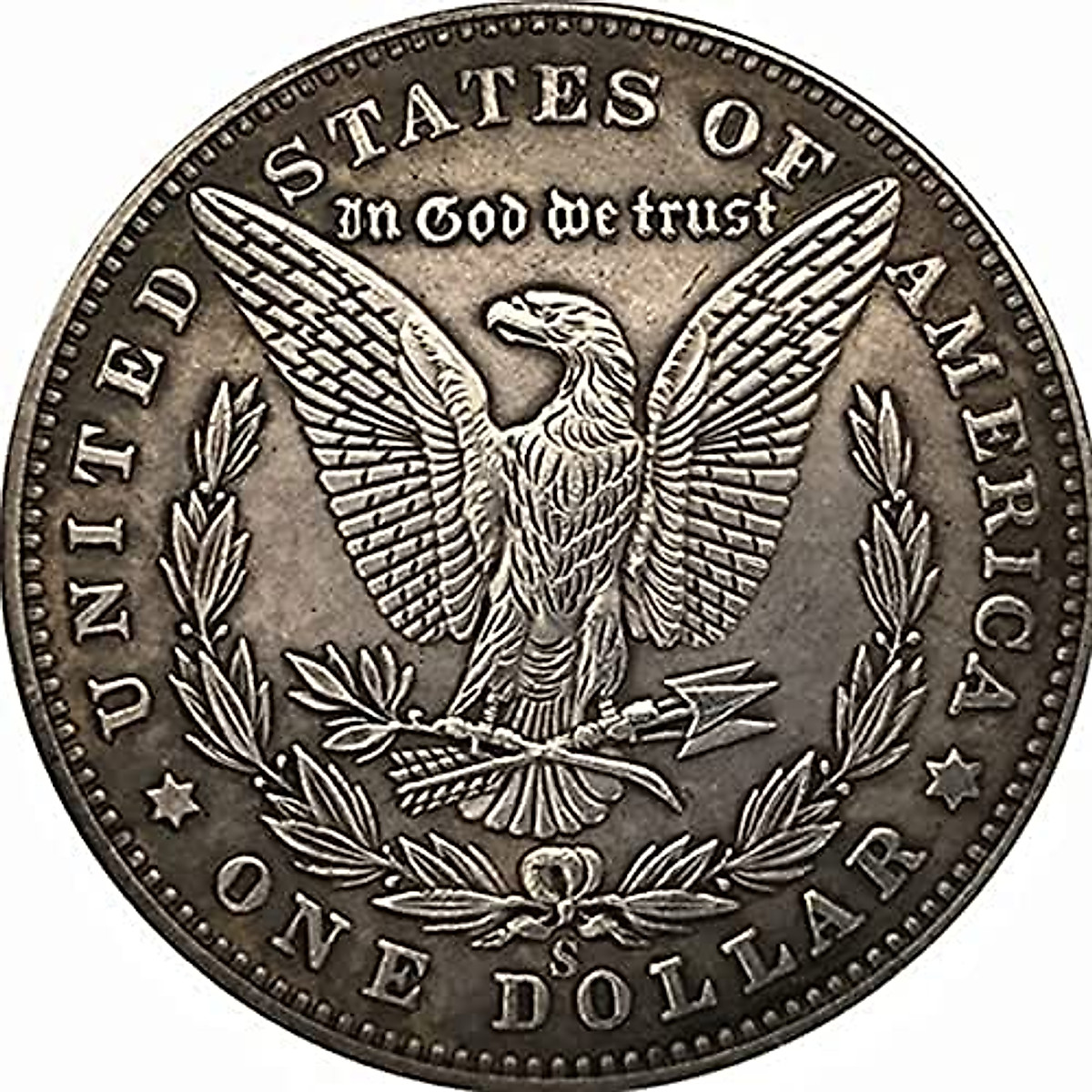 Scary Skull Head Hobo Coin, 1885 US Morgan Copy Antique Hobo Nickel Coin Commemorative Badge Toy