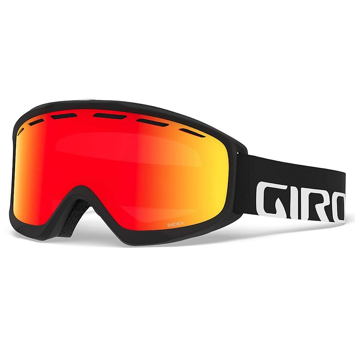 Giro Index OTG Adult Snow Goggles - Black Wordmark Strap with Vivid Ember Lens (2021)