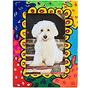 DIY Picture Frames, 4x6 Craft Frames Set, Unfinished Solid Pine Wood DIY Photo Frames, For Arts and Crafts DIY Painting Projects, Set of 3 (6x8 Frame Size Holds 6x4 Pictures) For Adults and Kids Craft