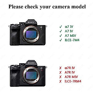 Screen Protector for Sony A7 IV Alpha 7 IV A7IV A7M4 A74 & Hot Shoe Cover [3+2 Pack], ULBTER Tempered Glass Cover 0.3mm 9H Hardness Anti-Scrach Anti-Bubble