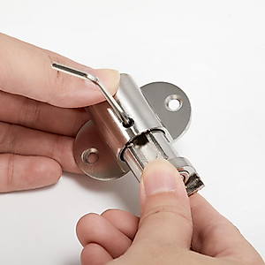 INIRET Silvery Floor Mount Door Stopper，Height-Adjustable Invisible Magnetic Door Stop,Door Catch/Stopper for Bottom of Door，Hold Your Door Open，with Adhesive No Drilling,for Home Office Bedroom