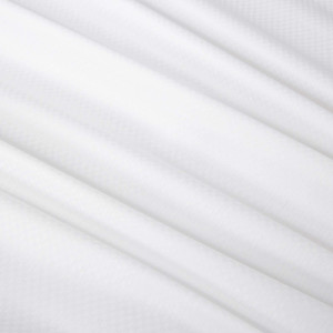 H by Frette Checkered Sateen Standard Bed Bundle (Queen) - Luxury All-White Bedding Bundle/Includes Pillowcases, Fitted Sheet, and Duvet Cover