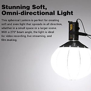 GODOX CS-50D Lantern Softbox 50cm/20inch Omni-Directional Light Modifier Bowens Mount for Godox SL60W SL150 II, UL150, VL150 Light for Video Recording, Live Streaming, and Film Making