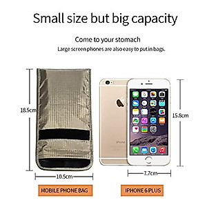 LVFEIER Security Pouch - Cell Phone Anti-Tracking Anti-Spying GPS RFID Signal Blocking Bag Shielding Pouch Wallet Case for Cell Phone Privacy Protection