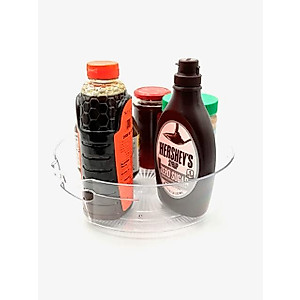 Clear Refrigerator Organizer Set of 2, Fridge, Pantry, Office & Bathroom Organizer, Storage, Organization, and Visibility in Every Space. BPA FREE. Includes guide to store efficiently