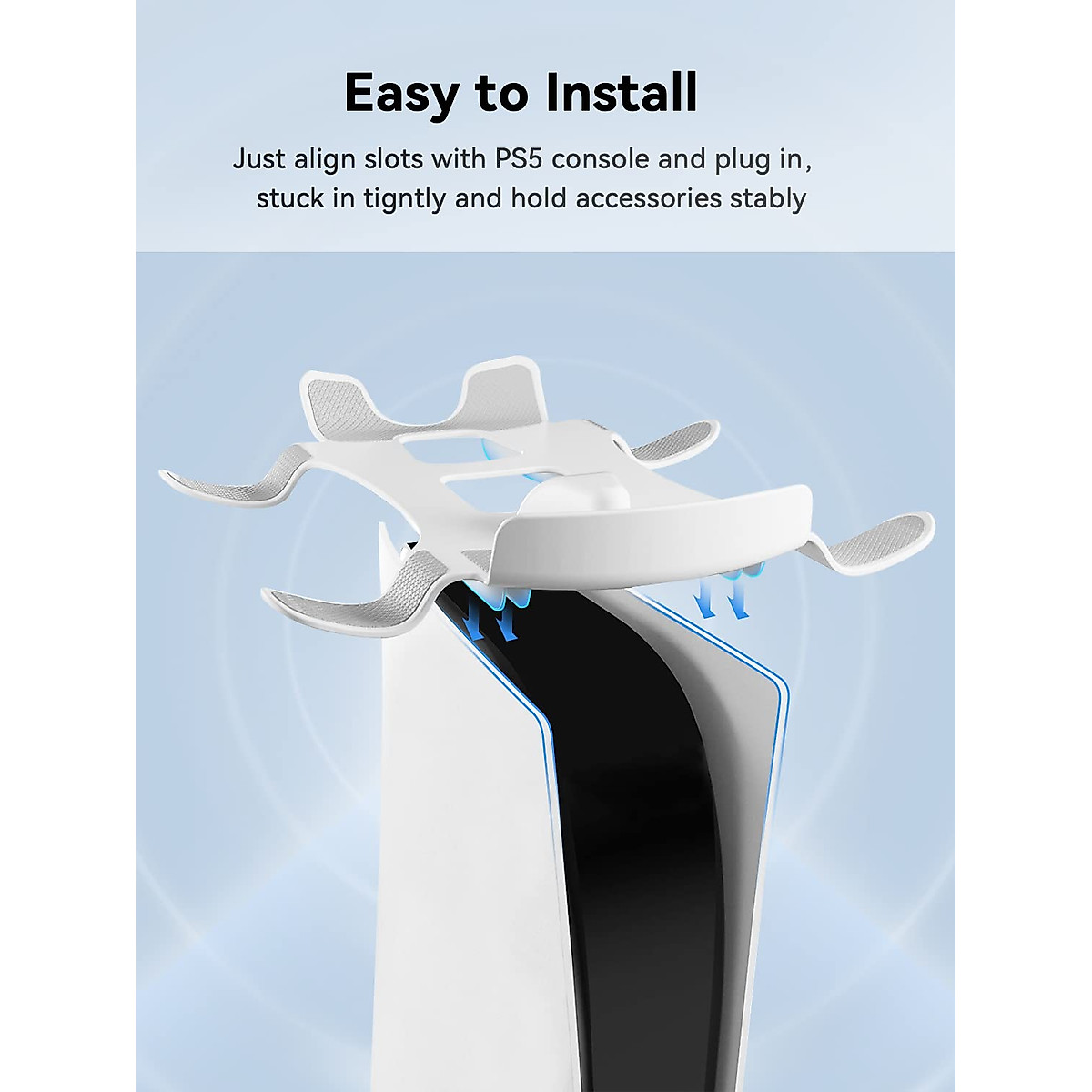 MOJOXR VR Headset Stand Controllers Holder Lens Cover for PSVR 2