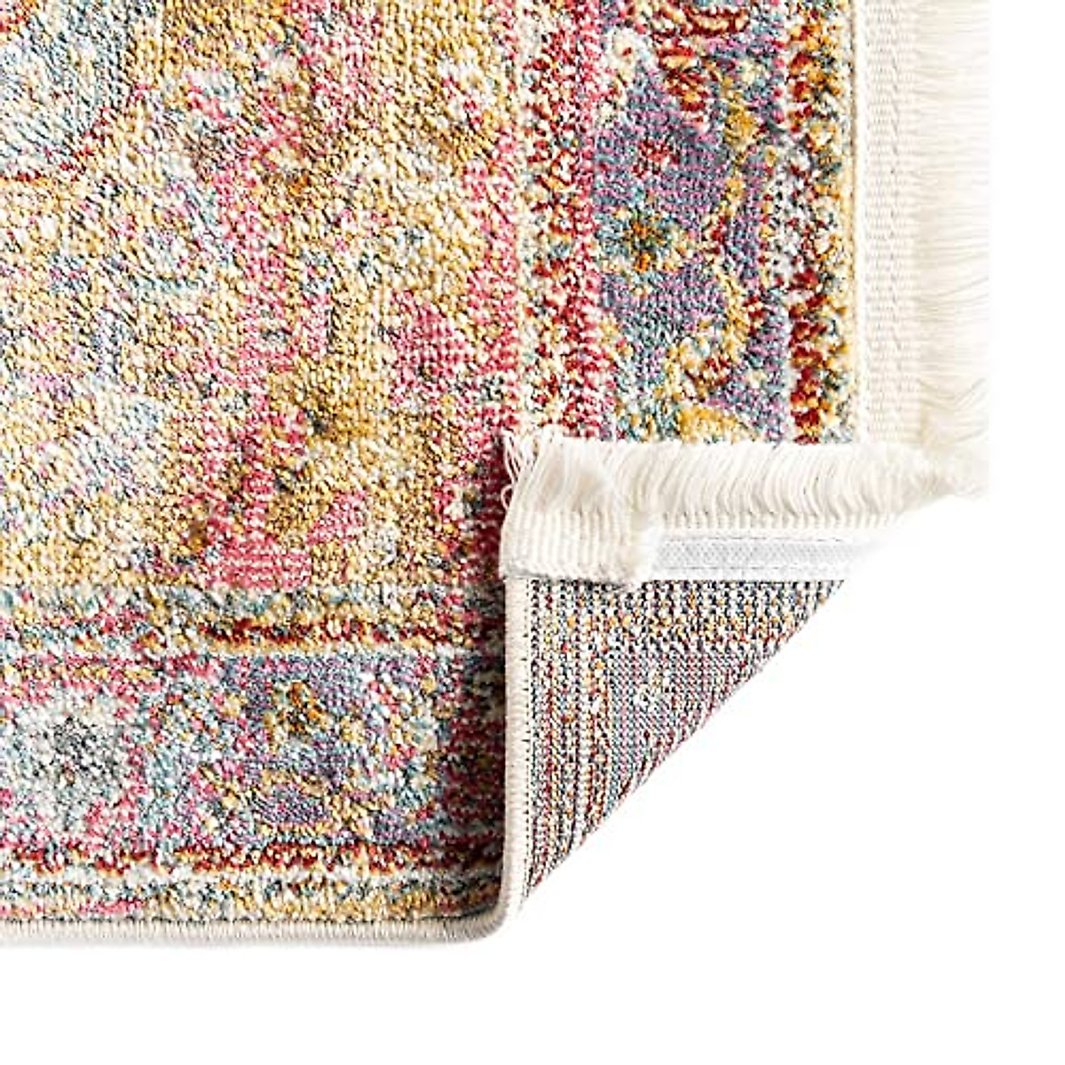 Unique Loom Baracoa Collection Area Rug - Miramar (2' 2" x 6' 1" Runner, Light Blue/ Blue)