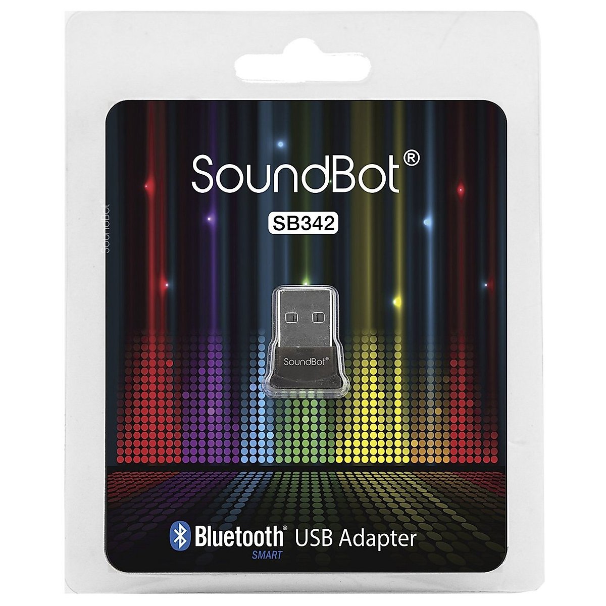 SoundBot® SB342 Bluetooth 4.0 USB Adapter Universal Plug & Play Smart Ready Dongle Adapter w/ 3Mbps High Data Transfer Rate, 33' Wireless Range, Compatible w/Windows 10 WIN10 WIN8 WIN7 32/64 Bit