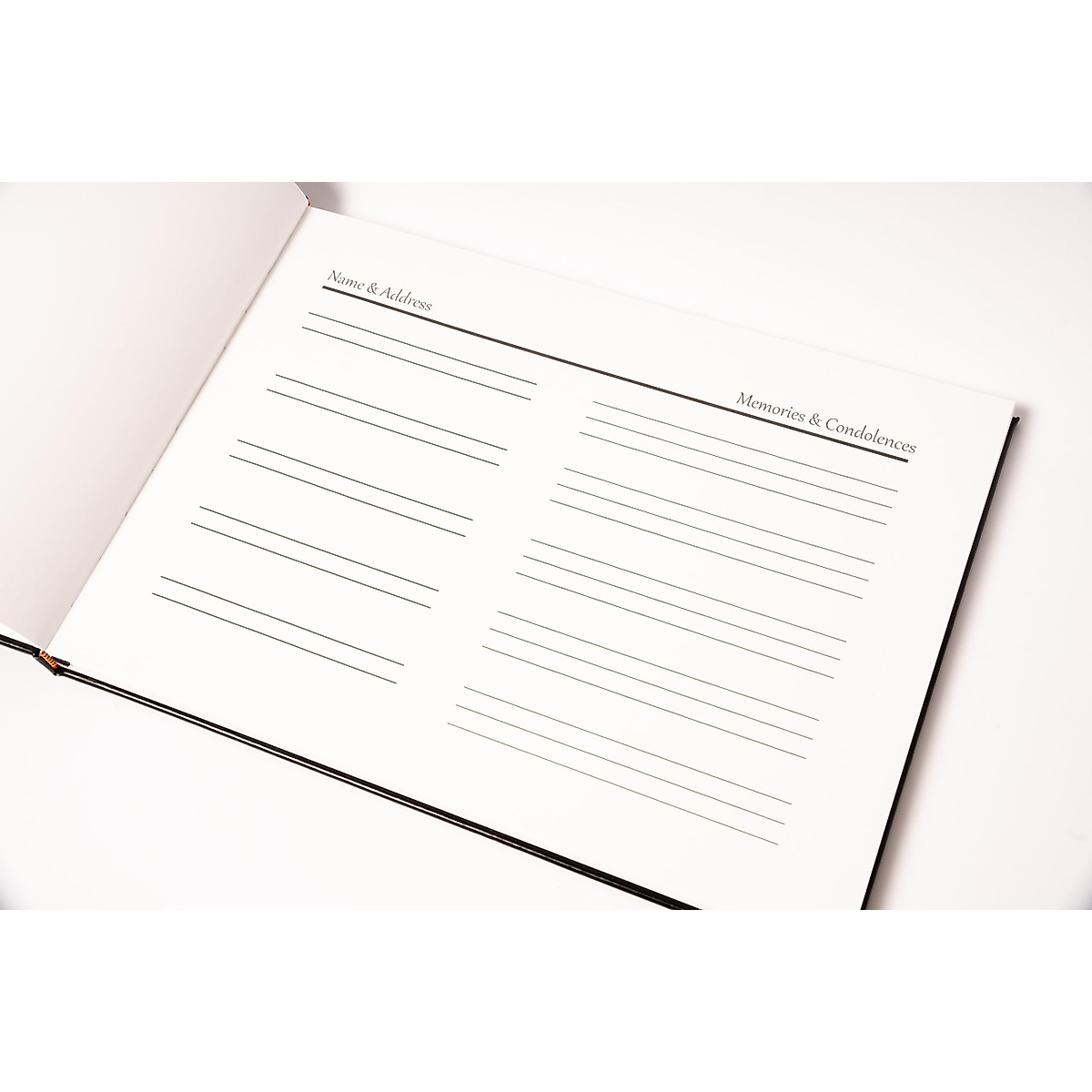 LIFETOO 12" x 8" A Celebration of Life Leather Hardcover Funeral Guest Book with Pen, 4 x 6 Photo Pocket - Memorial Guest Book for Sign in - 120 Pages, Space for Name, Address, Prayers & Memories