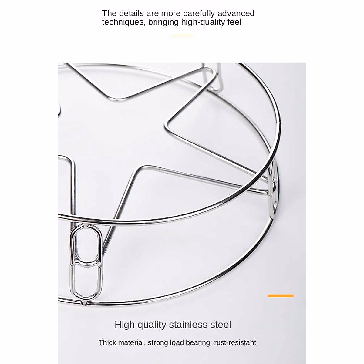 Multifunctional Kitchen Supplies, Household Heat Insulation Pad, Pot Holder, Stainless Steel Pot Rack, Countertop Rack, Steam Rack (Double layer)