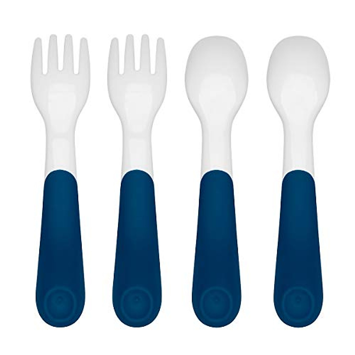 OXO Tot Plastic Fork & Spoon Multipack - Navy , 4 Piece Set