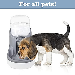 Lydia's Deal Automatic Pet Water Dispenser 1 Gallon Cat and Dog Gravity Feeder,Waterer Dispenser Pet Water Bowl for Small Medium Large Pets Puppy