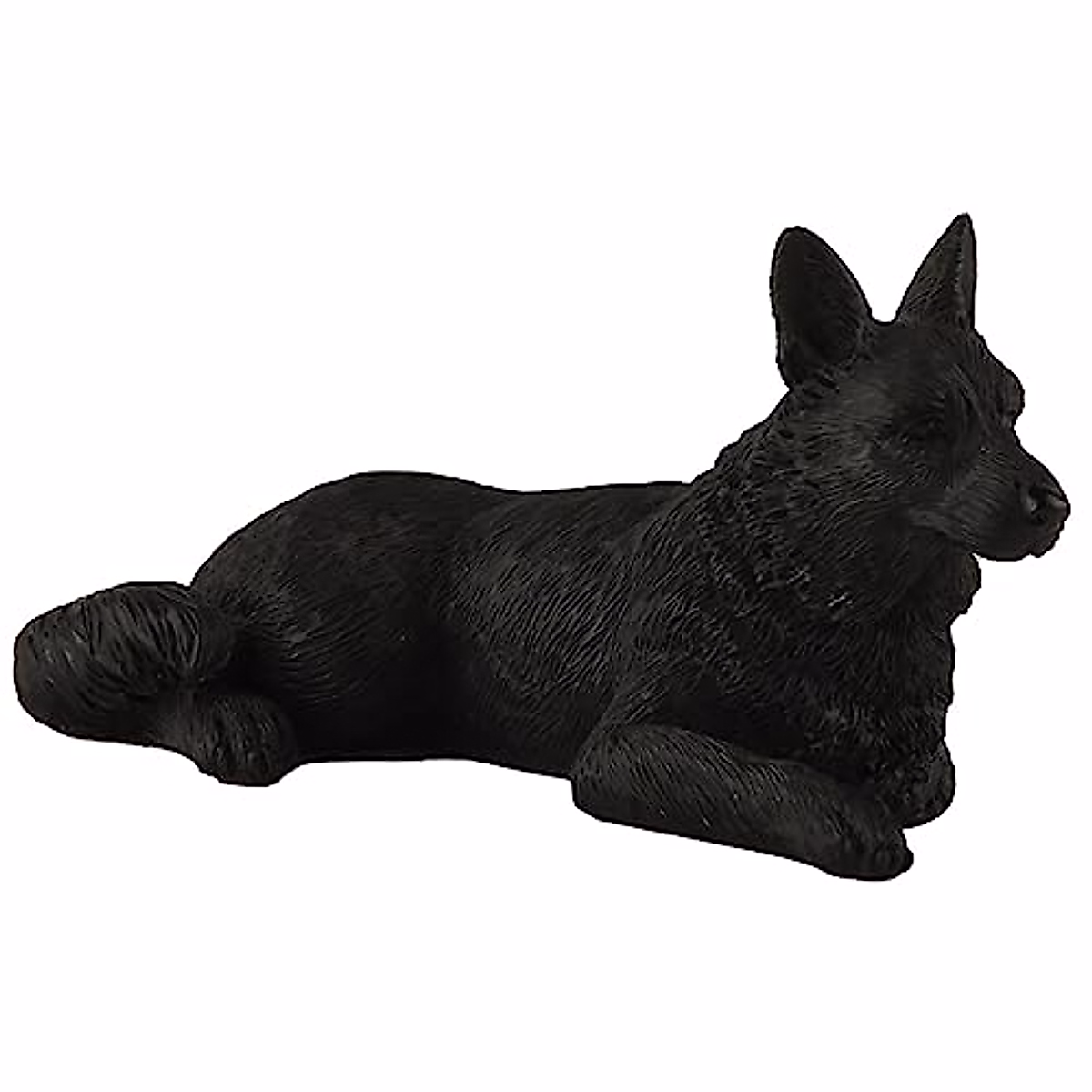 JFSM INC. 4" Mini Black German Shepherd Figurine - Black German Shepherd Gifts, Gifts for German Shepherd Lovers, Black German Shepherd Decor