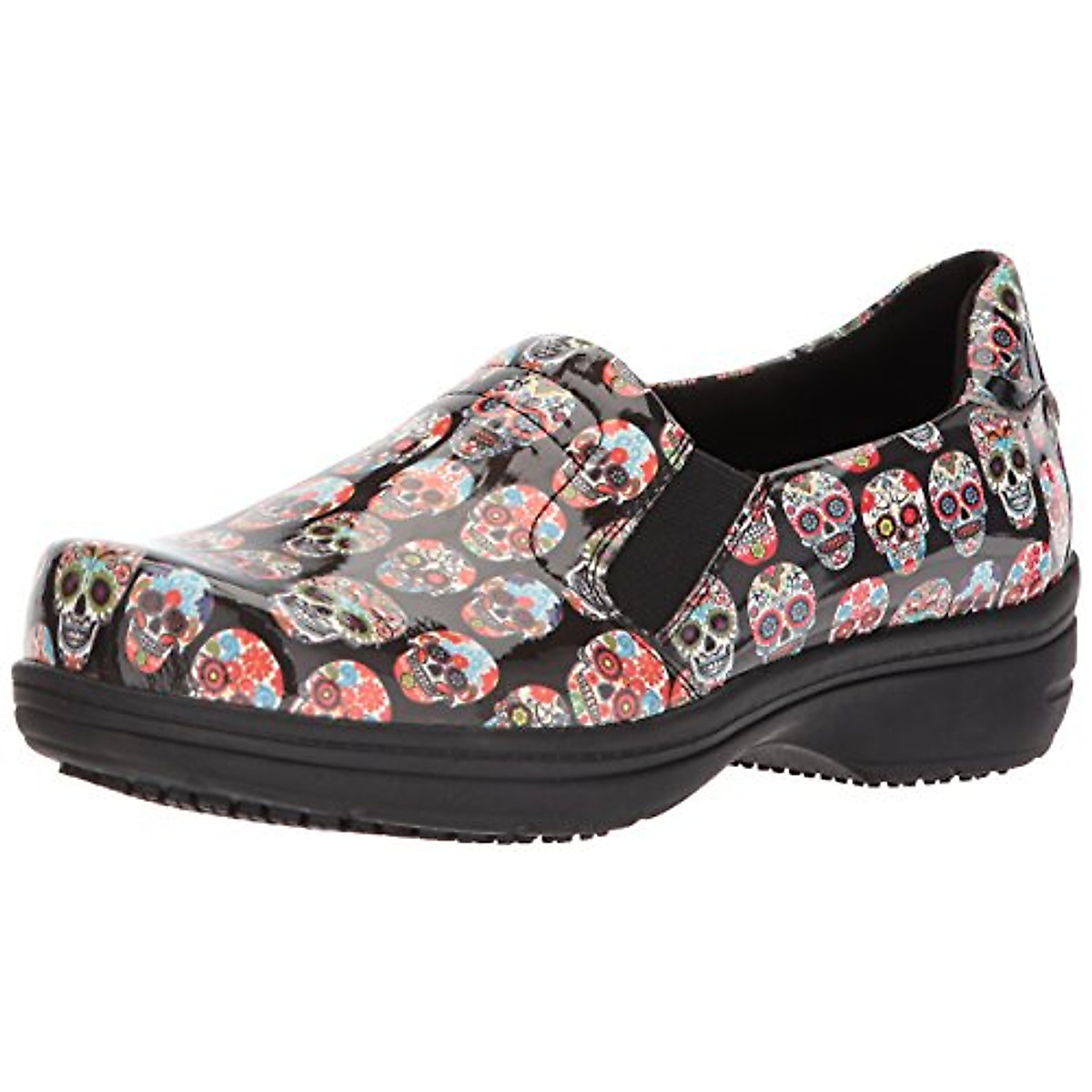 Easy Works Women's Bind Health Care Professional Shoe, Skull Patent, 6 B(M) US