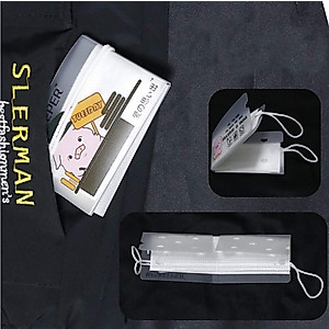 Cartoon Face Mask Holder Case Portable Mask Storage Case Mask Clip Container Plastic Mask Organizer 5 Pcs/Pack, COC Certified