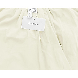 Dutebare Toddler Girls Tulle Tutu Dress Linen Ruffle Tie Back Sleeveless Kids Princess Party Dresses 829 Beige 110