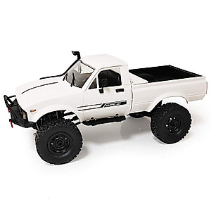 C24-1 RC Car Crawler 4WD Off-Road Truck with Bright Headlight, DIY Remote Control Children, Climbing Vehicle Speed Model Toys