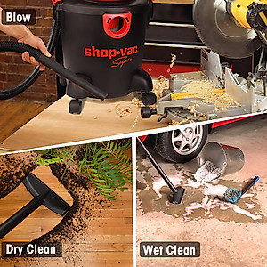 Shop-Vac 5 Gallon 3.5 Peak HP Wet/Dry Vacuum, Portable Heavy-Duty Shop Vacuum 3 in 1 Function with Attachments for House, Garage & Workshop, 71-5760588
