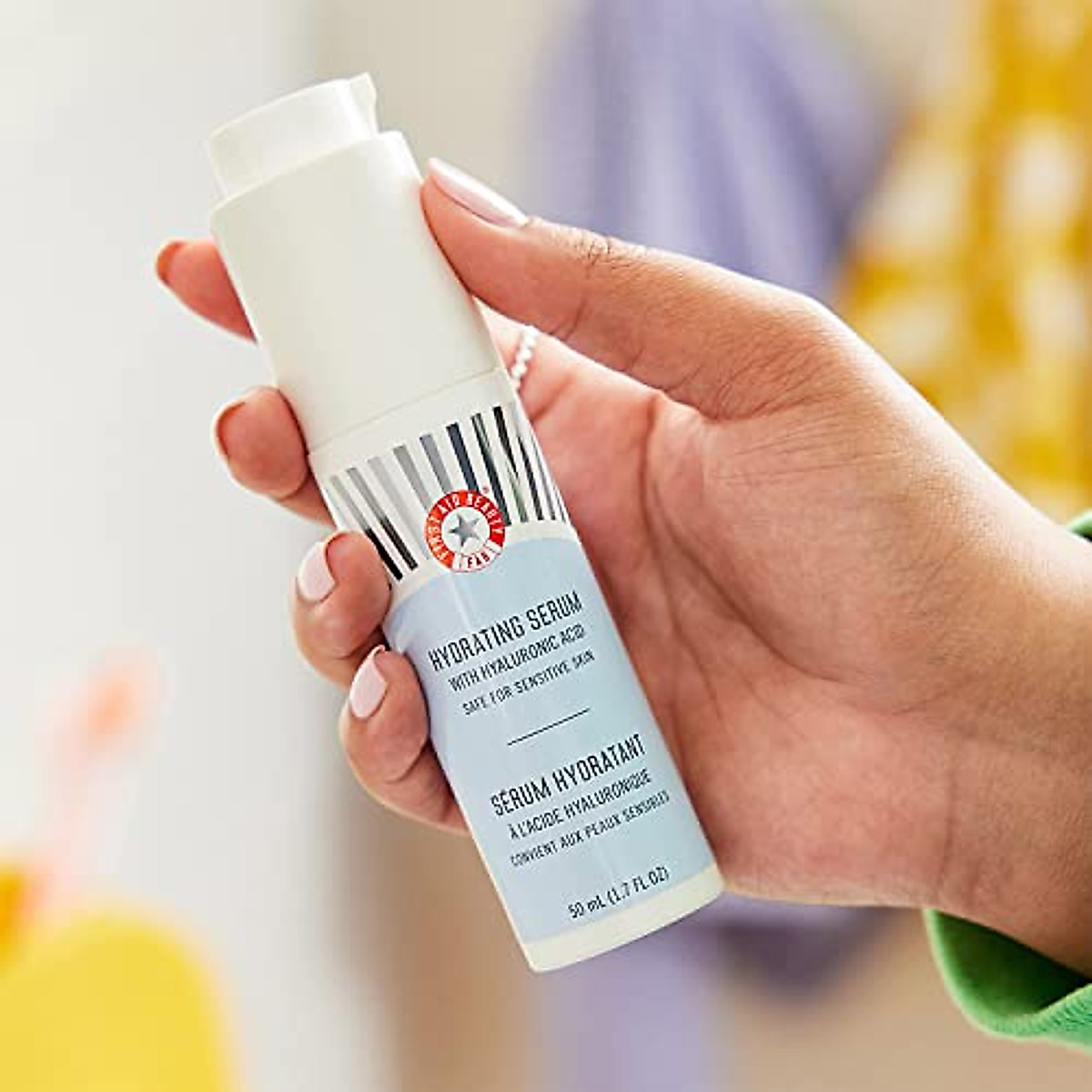 First Aid Beauty Hydrating Hyaluronic Acid Serum, Instantly Boosts Moisture + Provides 24 Hours of Hydration for All Skin Types, 1.7 oz