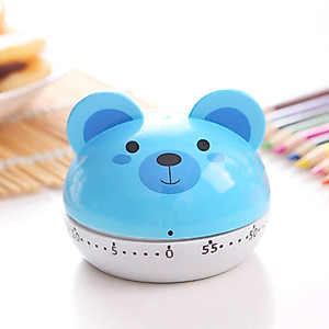 discountstore145 Timers for Kitchen Digital Kitchen Timer Countdown Stopwatch Timer with Loud Alarm Large Display Blue Bear